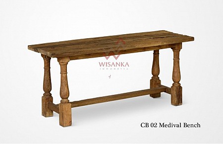 Medival wooden Bench - Indonesian Teak Furniture