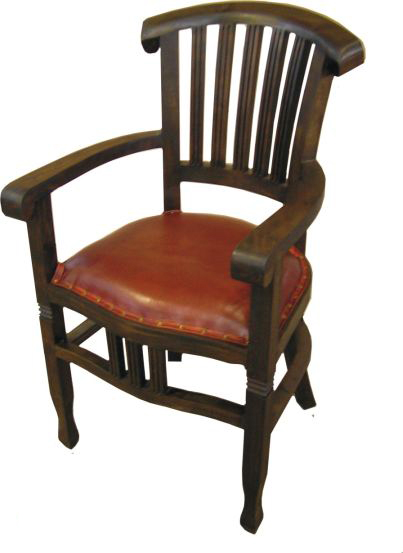 Slat Back Arm Chair - Indonesian Teak Furniture